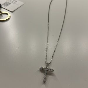 Jewelry | The M Jewelers Mini Bella Pave Cross Pendant Necklace | Poshmark